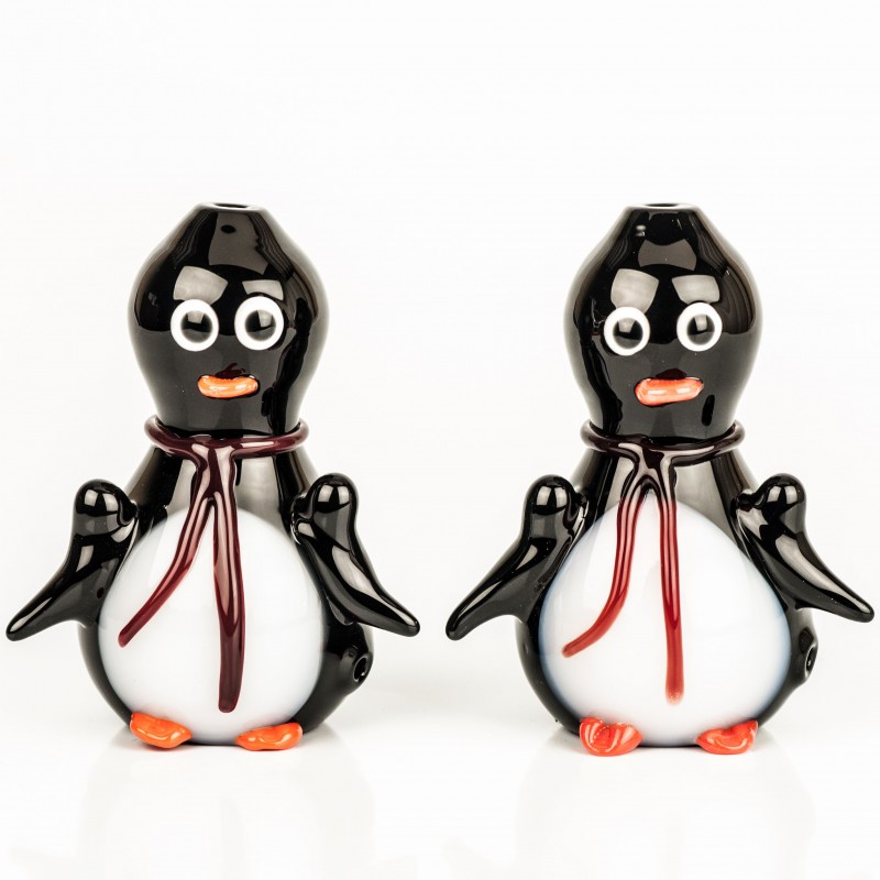 Penguin Pipe - Handblown Borosillicate Glass