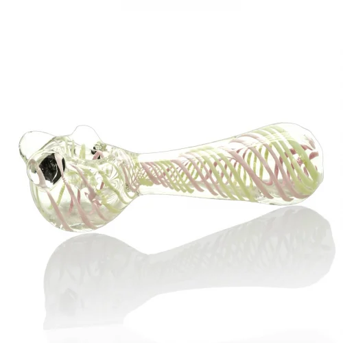Spiral Small Weed Pipe Glass Bowl