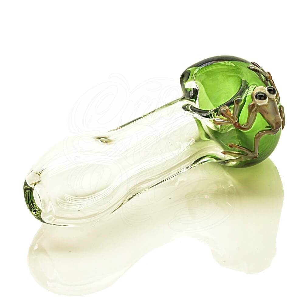 Weed Glass Pipe With Frog