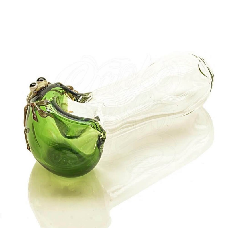 Weed Glass Pipe With Frog