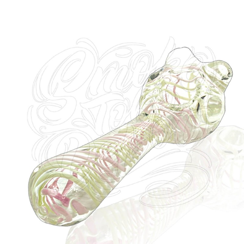 Spirals Small Weed Pipe Glass Blown